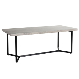 Diivanilaud BAMBOO hall/must - Rug Mööbel