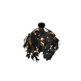 Laelamp LEAVY 38 cm matt must - Rug Mööbel